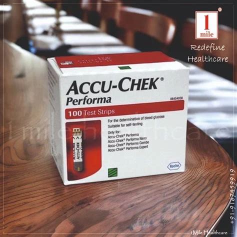Roche Accu Chek Performa Pack Of 100s Blood Glucose Test Strips