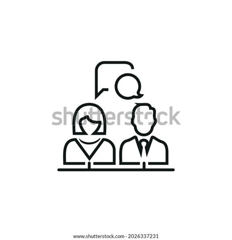 Business Communication Icon Vector Business Communication Stock Vector Royalty Free 2026337231