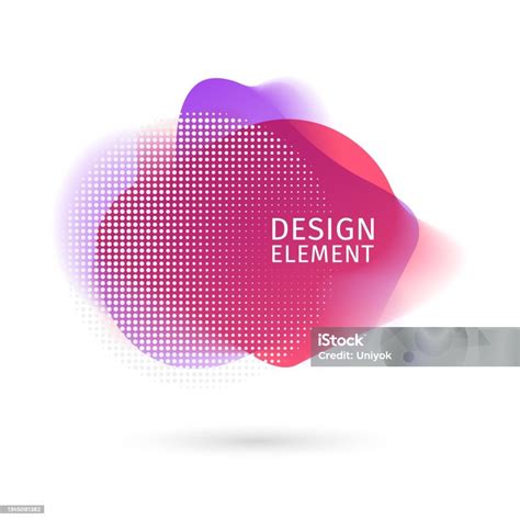 추상적인 현대 그래픽 요소 동적 색상 형태와 선 흐르는 액체 모양의 그라데이션 추상 배너 로고 전단지 또는 프레젠테이션의 디자인을 위한 템플릿입니다 벡터 0명에 대한 스톡