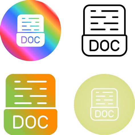 Doc Vector Icon 40937191 Vector Art At Vecteezy