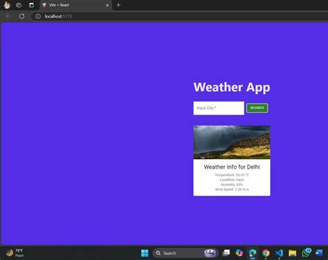 Amit Niranjan On Linkedin 🌤️ Weather Web App 🌤️ I Recently Developed A Weather Web App Using React