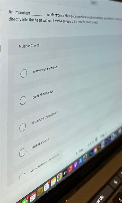 Solved An Importantfor Medtronics Micra Pacemaker Is Its