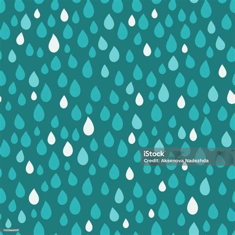 Ilustración De La Lluvia Deja Caer El Patrón Sin Fisuras Ilustración
