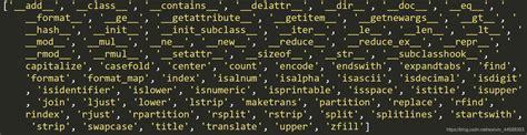 【python】 字符串对象的常见方法isaldigit Csdn博客