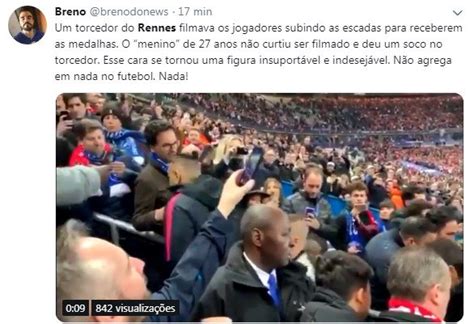 Neymar agride torcedor após derrota do PSG para Rennes Metrópoles