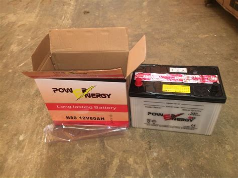 Jis Standard Dry Charged Lead Acid Car Battery N80 12v80ah China Car