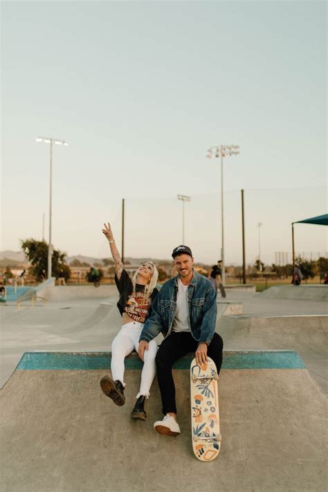 Couples Photo Shoot At A Skateboard Park In Napa Ca Rocio Rivera