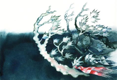 Tree In Storm Stock Vector Illustration Of Summer Standing 50812726