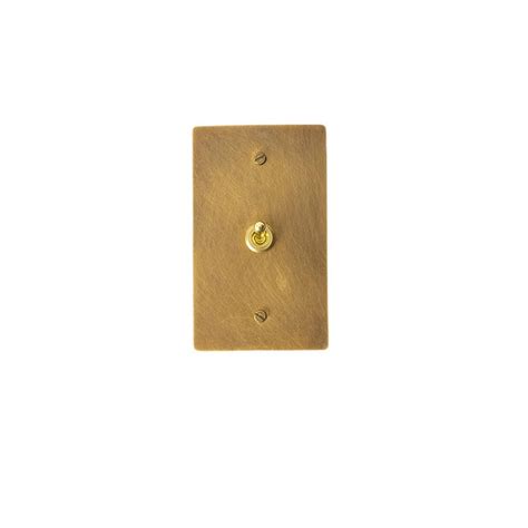 Brass Toggle Switch Plate Etsy
