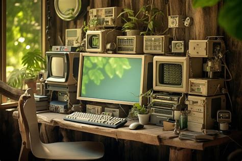 It Developers Cubicle With Gadgets Business Office Or Hospital