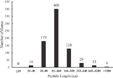 The Peptide Length Distribution Of Potential Novel Genes Is Similar To