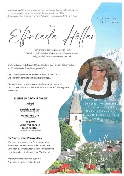 Höller Elfriede Bestattung Baumann