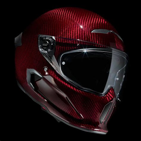 Ruroc Atlas 40 Ruby Carbon Full Face Bluetooth Motorcycle Helmet