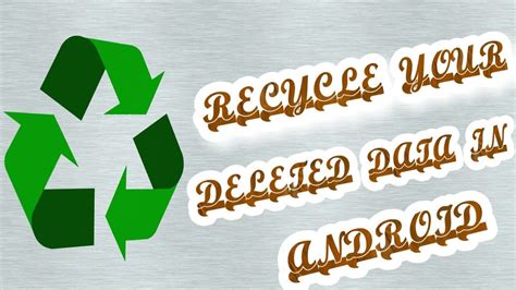 Recycle Your Deleted Data In Android Urdu Hindi YouTube