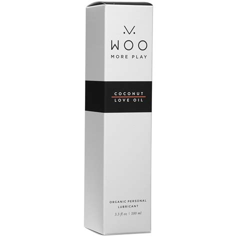 33 Oz Woo More Play Organic Lube Coconut Love Oil Canada