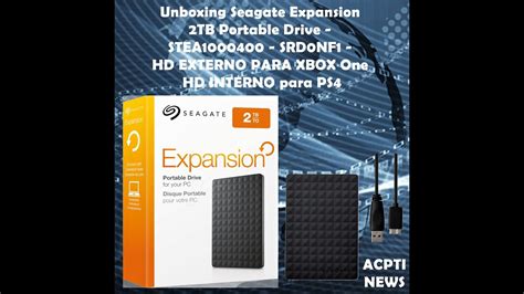 Unboxing Seagate Expansion 2TB Portable Drive STEA2000400 SRD0NF1