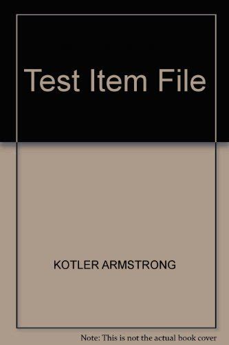 test item file gary m armstrong 9780132529099 abebooks