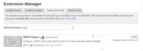 Setup Dokuwiki To Use Smtp For Email Sending Kandt Host