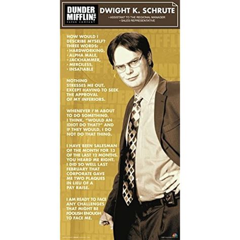 The Office Dwight Shrute Corporate Ladder Dunder Mifflin Cast Group