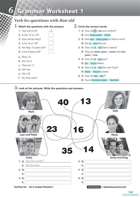 6 Grammar Worksheet 1 Interactive Worksheet Topworksheets