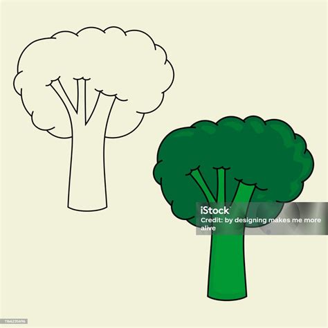 花椰菜向量卡通與花椰菜黑線向量圖形及更多乾淨圖片 乾淨 健康的生活方式 健康飲食 Istock