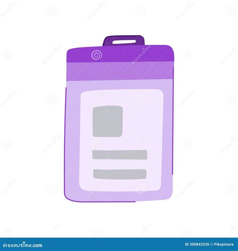 Entity Id Card Cartoon Vector Illustration CartoonDealer 300843272