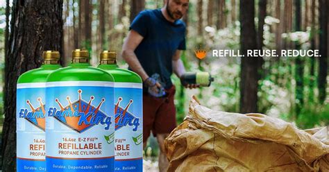 4 Pack Eco Friendly Sustainable 1lb Refillable Propane Tank Lp Cylinder