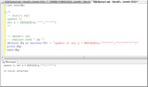 yet another math programming consultant fun with sql server and quotes