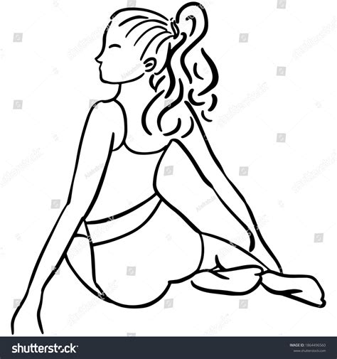 Line Drawing Sexual Womans Silhouette Stock Vector Royalty Free 1864496560 Shutterstock