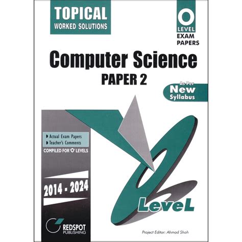 Redspot Publishing O Level Computer Science P2 Topical
