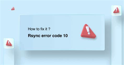 Rsync Error Code 10 How To Fix It