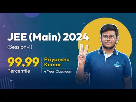 jee main 2024 topper priyanshu kumar shares his journey on how aakash