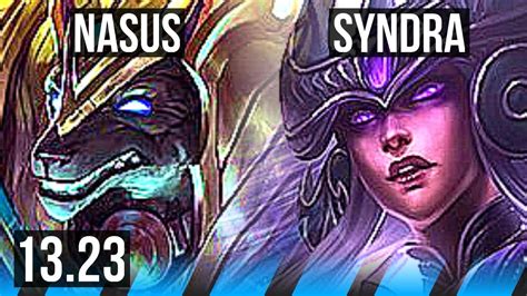 NASUS Vs SYNDRA MID 1700 Games 4 0 1 900K Mastery EUW Master