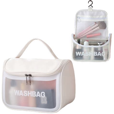 WODOODPORNA KOSMETYCZKA PODRÓŻNA KUFEREK NA KOSMETYKI WASHBAG POJEMNA