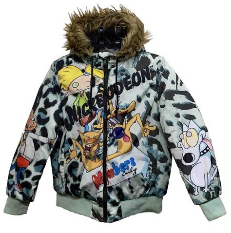 Members Only X Nickelodeon Puffer Jacket Large Rugrat Gem