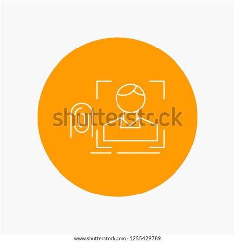 Finger Fingerprint Recognition Scan Scanning White Stock Vector Royalty Free 1255429789