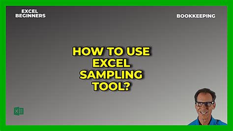 how to use excel sampling youtube