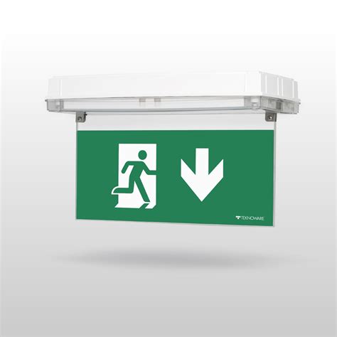 Solid Exit 2 Emergency Exit Light Twt3151wk Teknoware