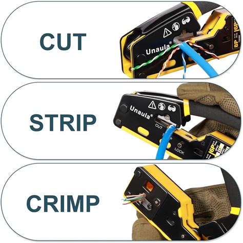 Rj45 Crimp Tool Pass Through Ethernet Crimper Kit Chile Ubuy
