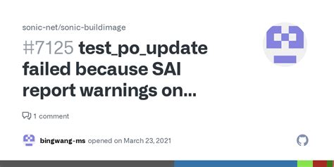 test po update failed because sai report warnings on msn4600c · issue
