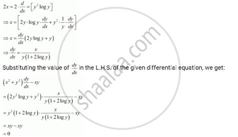 For Given Below Verify That The Given Function Implicit Or Explicit Is A Solution Of The