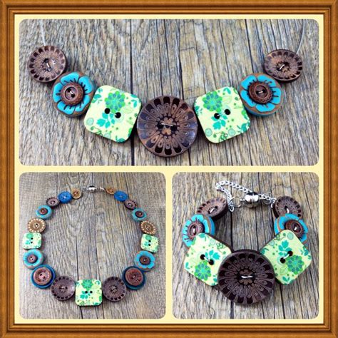 Pin By T D On Jewelry Buttons Button Jewelry Jewelry Art Handmade