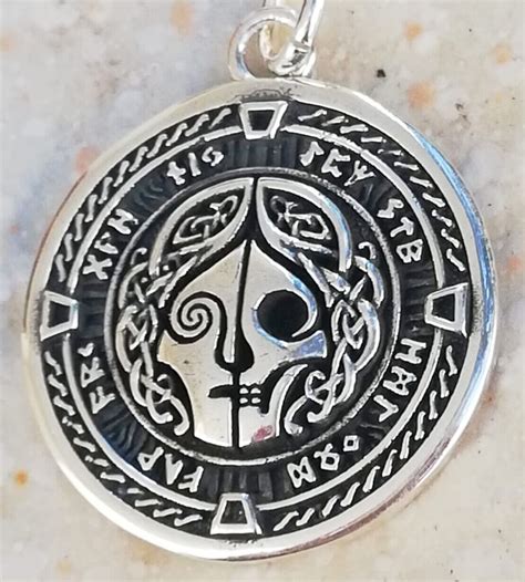 Sterling Silver 925 Hel Goddess Of Death Norse Mythology Handmade 3d