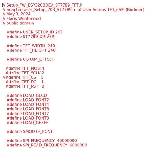 The Combination Of An Esp32 C3 Super Mini And A St7789 Tft Display With 240240 Pixels