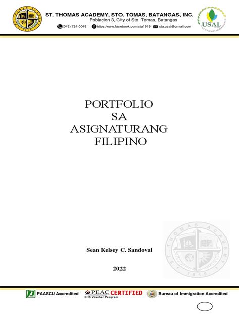 Final Portfolio Template Pdf