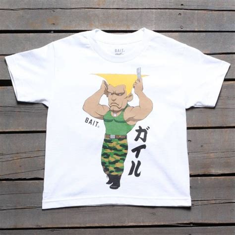 Bait X Street Fighter Chibi Guile Youth Tee White