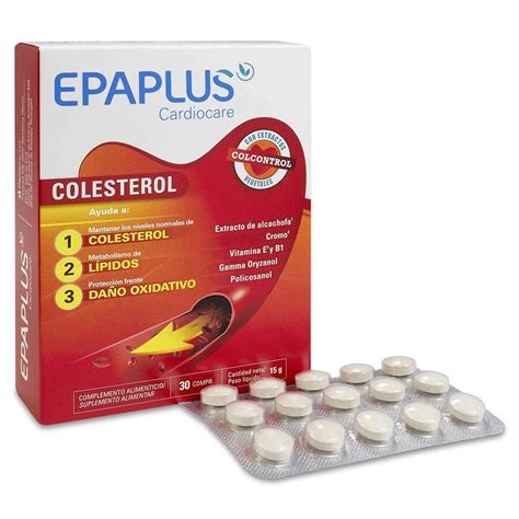 Epaplus Cardiocare Colesterol 30 Comprimidos Para El Cuidado Del Corazón