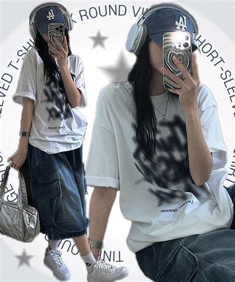 11할인 빈티지레터링박스티 띵크 라운드 빈티지 반팔티 에이블리