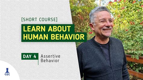 Learn About Human Behavior Day 4 Assertive Behavior Youtube