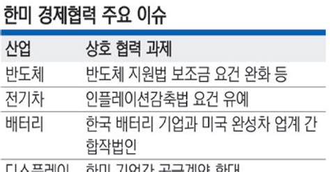 반도체·전기차 개발 협력 위해 미 Ira 보조금 요건 완화해야”